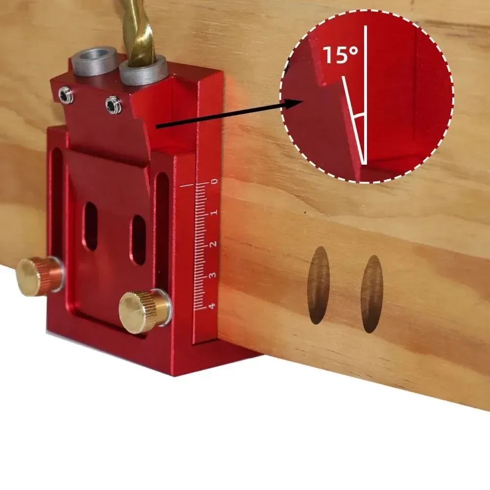 9mm Adjustable Pocket Hole Jig Kit - Complete Woodworking Tool Set with ...