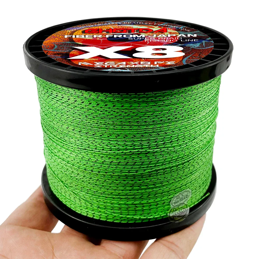 GHOTDA 8-Strand PE Braided Fishing Line | Invisible 1000M/500M/300M/100M Multifilament for Carp ...