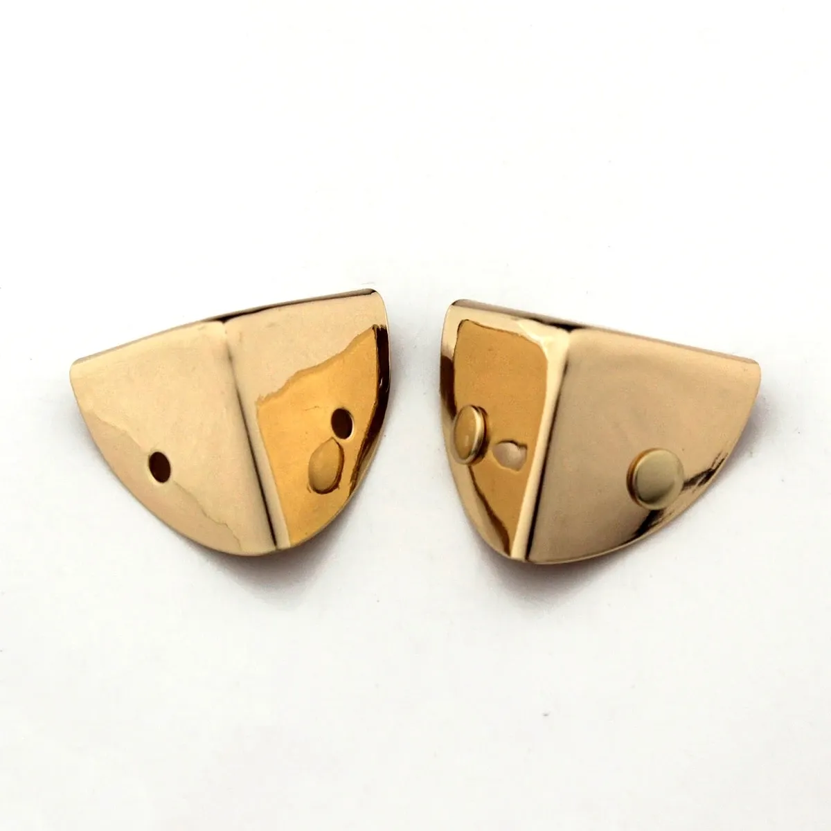 Metal Triangle Bag Corner Protector Buckle for Leather Craft Purse Flap ...