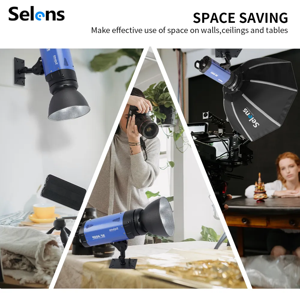 Wall Plate Holder for Photo Studio Lighting, Mini Light Stand Accessory ...