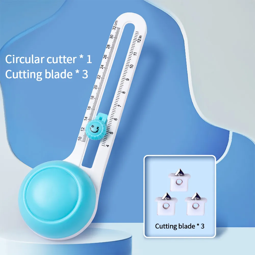 Paper Shape Cutters Adjustable Rotary Circle Cutter Tool Crafting Paper ...