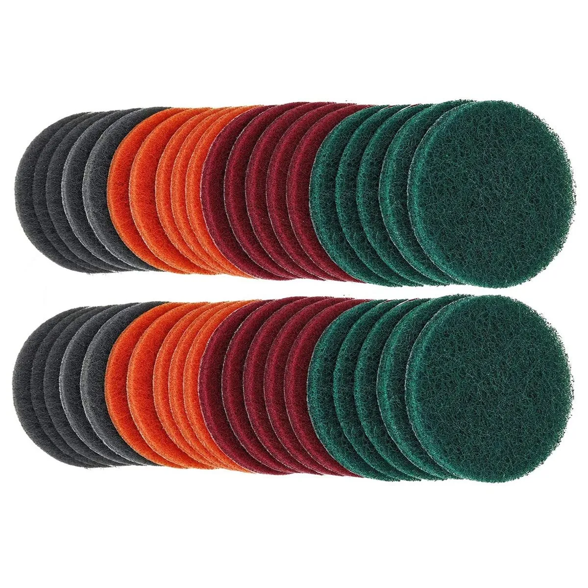 3 Inch Scouring Pads Kit Hook and Loop Cleaning Tools for Car Hub ...