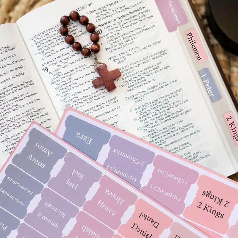 Premium Bible Index Tabs: Enhance Your Study with Easy Chapter & Verse ...
