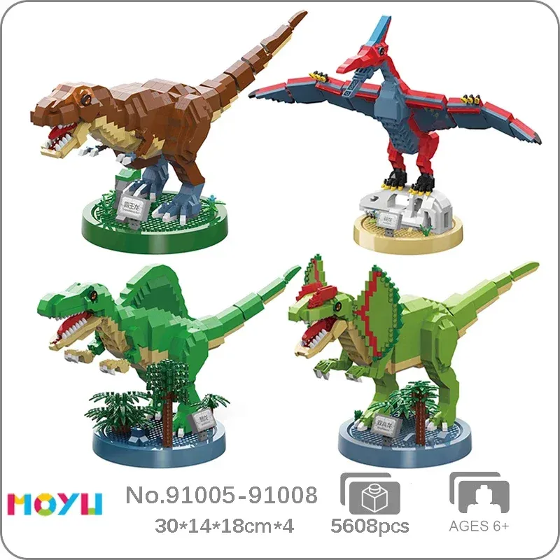 Mini Building Blocks Dinosaur: Moyu Jurassic Tyrannosaurus Rex ...