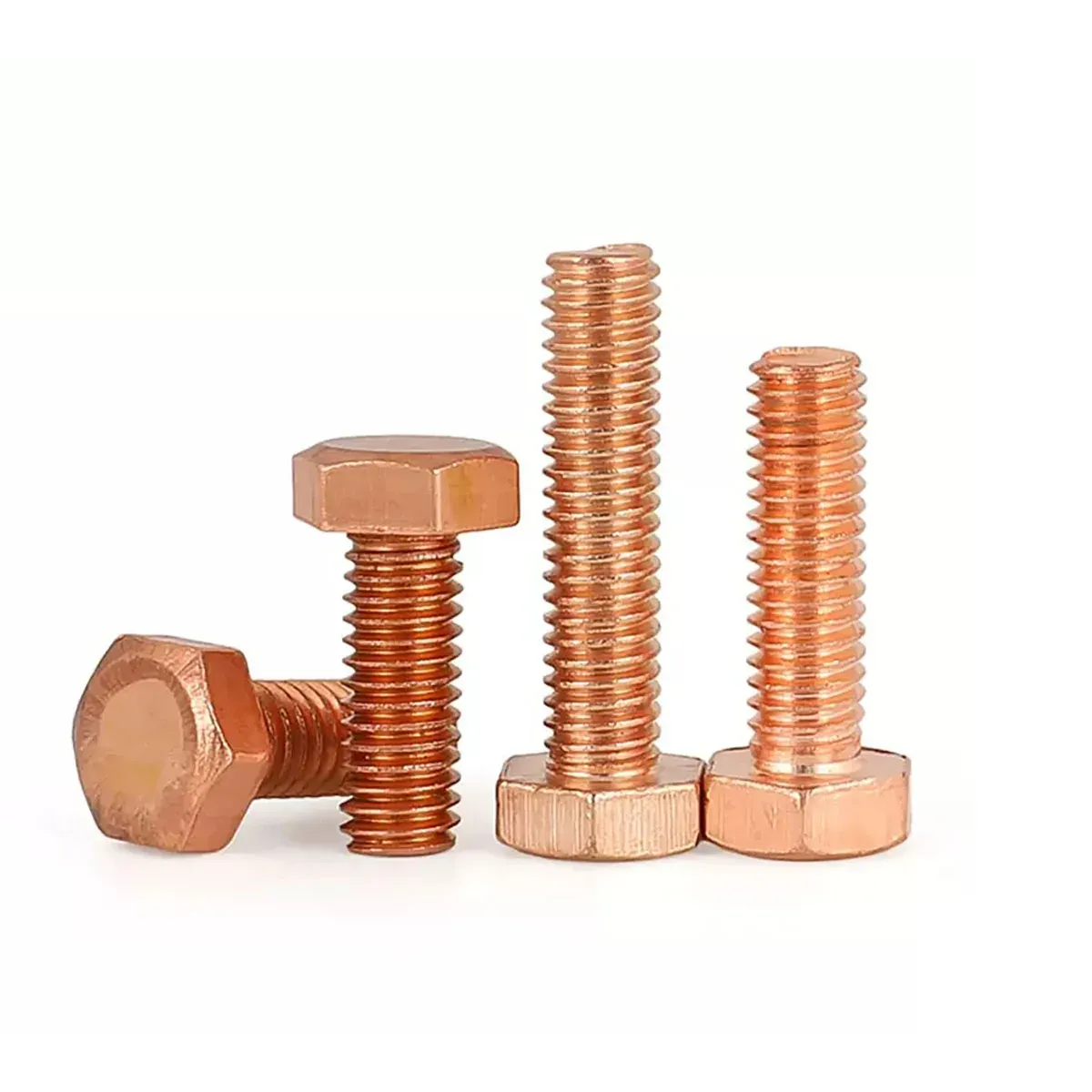 Red Copper Outer Hexagonal Screws - Electrolytic Copper Bolts M3-M14 ...