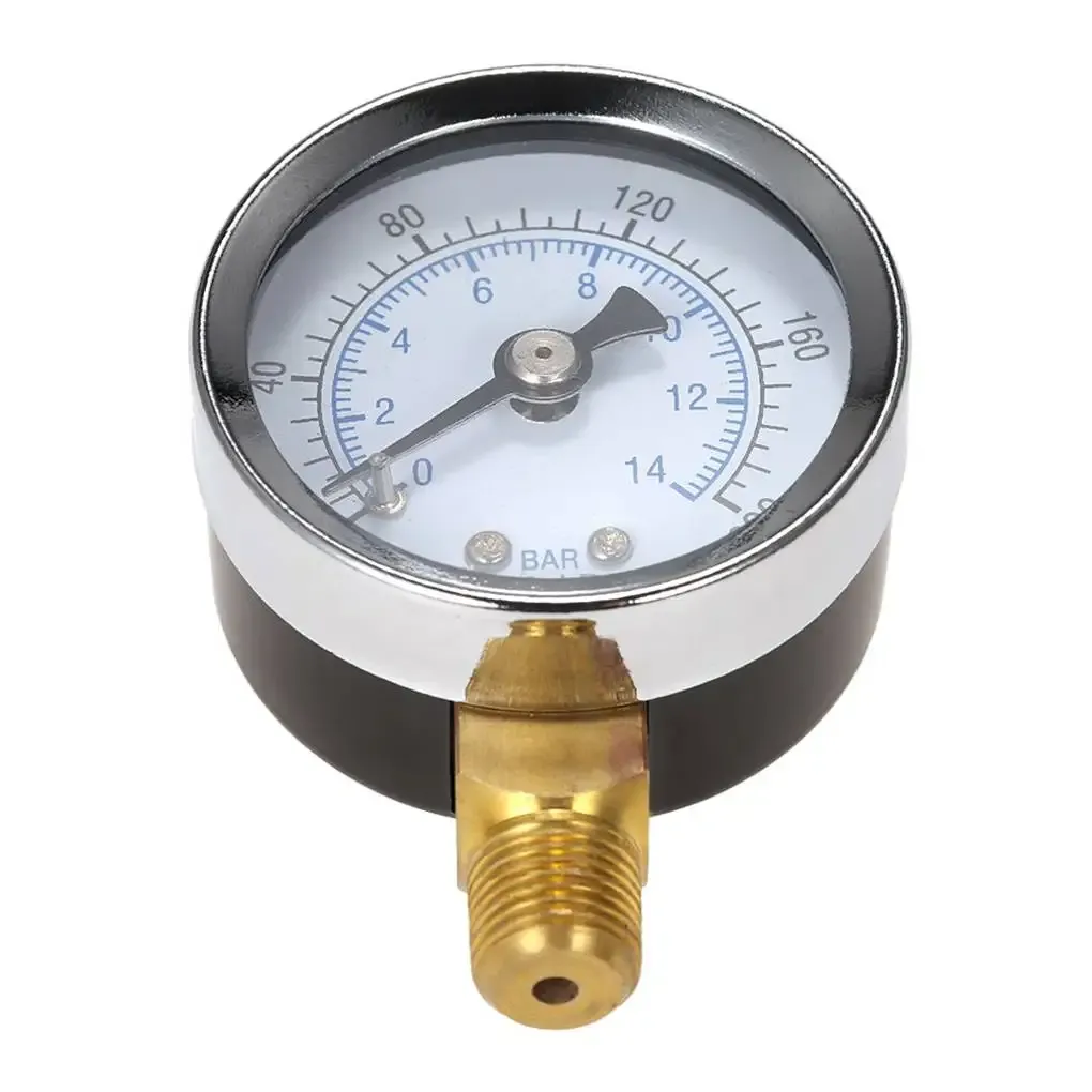 DHgate.com:6 High Pressure Hose Compatible 1/8" NPT Pressure Gauge: 0-200 PSI, 0-14 Bar for Air ...