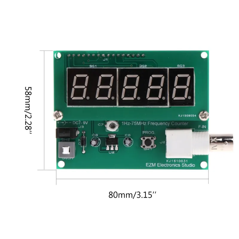 DHgate.com:Upgraded 75MHz Frequency Counter Cymometer Module Tester Kit ...