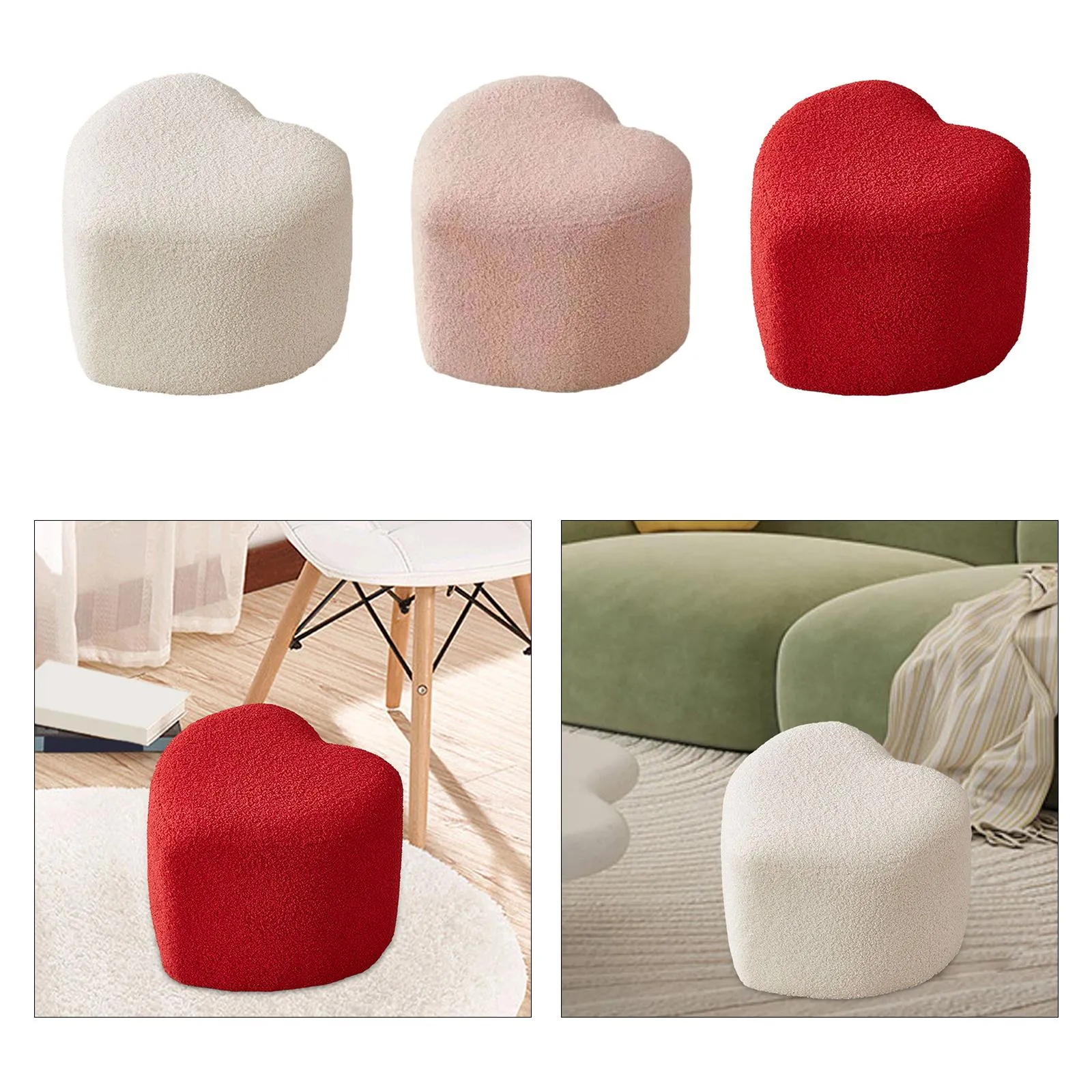 Heart footstool store