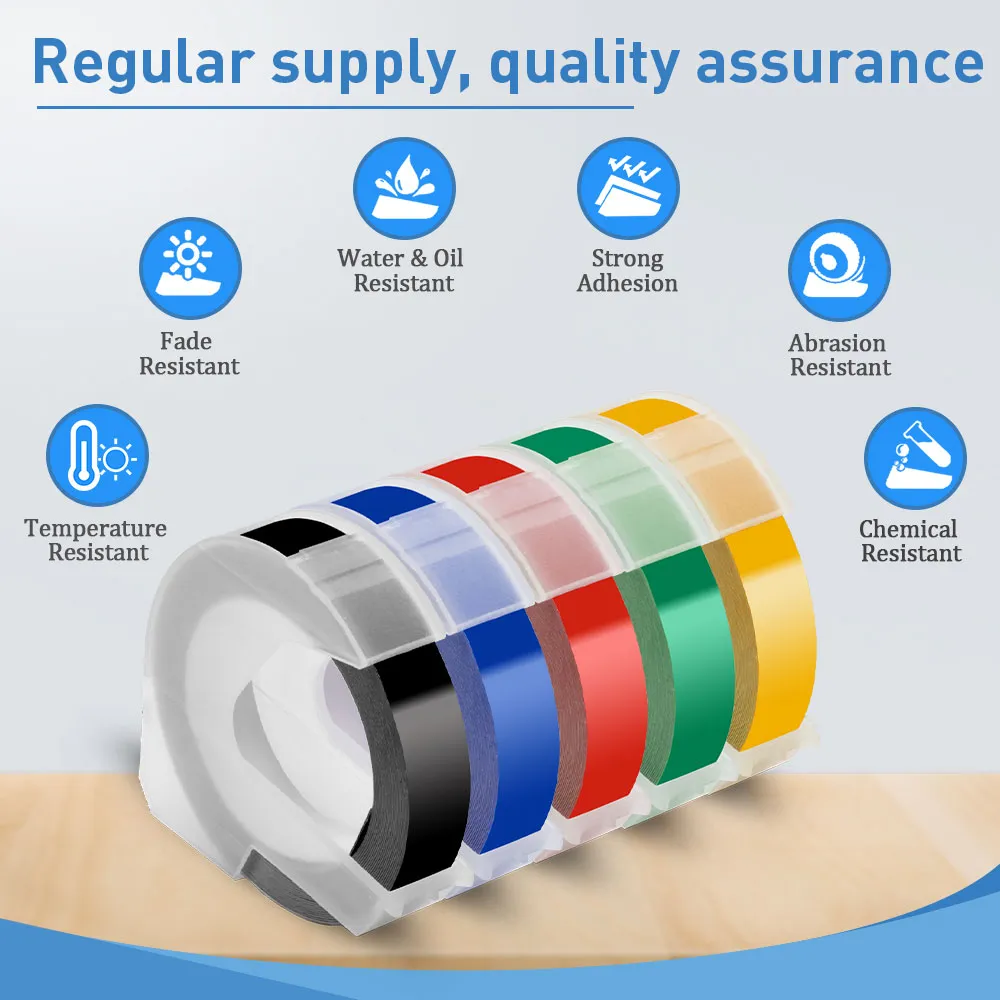 DHgate.com:Labelwell 10PCS Compatible 9MM Dymo 3D Embossing Tapes For ...