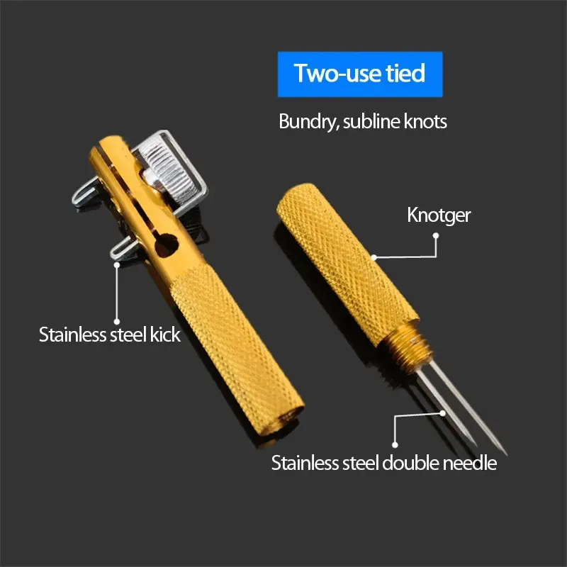Double-Headed Fishing Hook Tier: Fast Knot-Tying Tool - Tied Fishing ...
