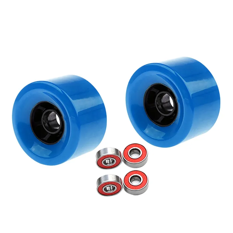 7 Aluminum Alloy Skateboard Bracket Wheels Set Black, 4-Pack - ABEC-9 ...