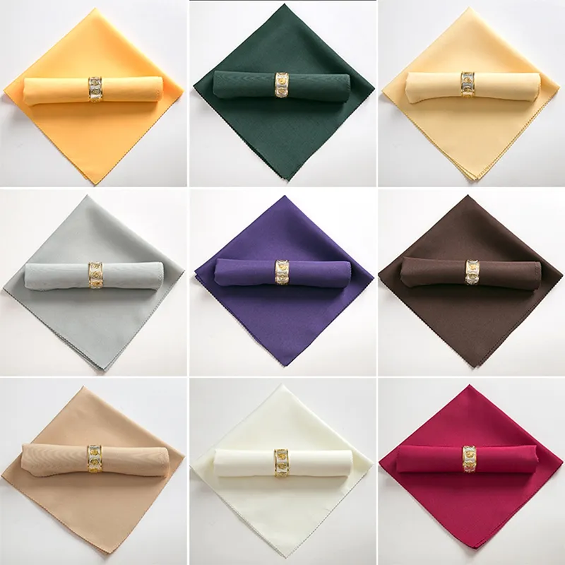 Polyester Cloth Napkins for Tea Parties, Weddings, & More - 10 Pack ...