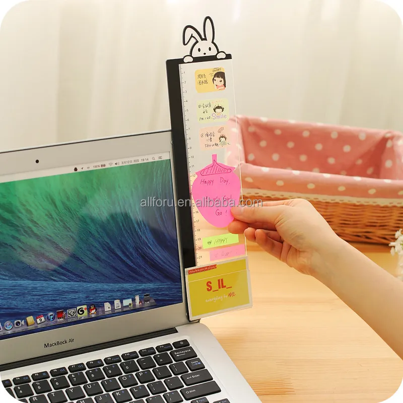 Monitor Message Board Set - Transparent Sticky Note Holder for Computer ...