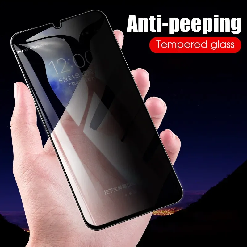 9H Tempered Glass Screen Protector, Privacy Tempered Glass Screen ...