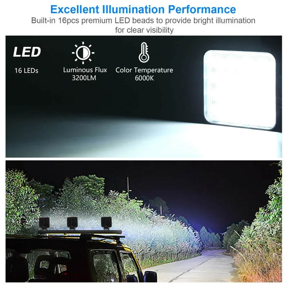 DHgate.com:Upgraded12V/24V 16-LED Spotlight, Ultra-Bright Waterproof ...