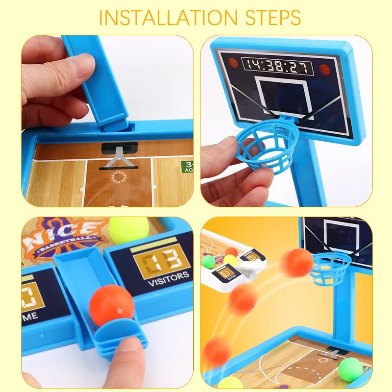 Mini Basketball Game - Desktop Finger Shooting Machine for Kids ...