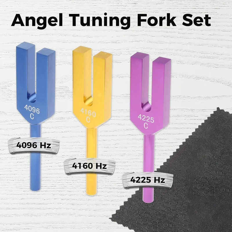 DHgate.com:3-Pack Professional Tuning Forks Set 4096Hz/4160Hz/4225Hz ...