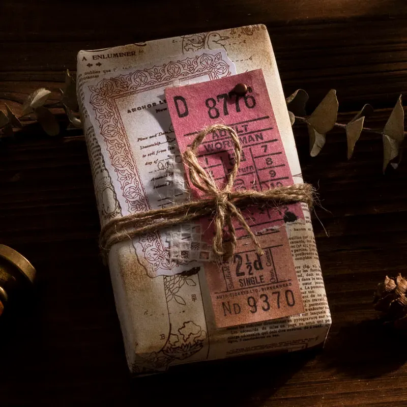 DHgate.com:Retro Ticket Journaling Paper: 100pcs Vintage Tear-Off ...