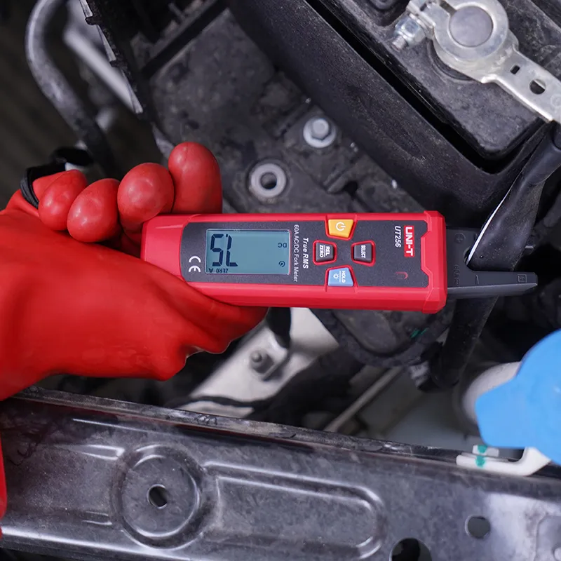 DC Current Amp Meter Clamp Ammeter: 60A AC/DC True RMS Digital Ammeter ...