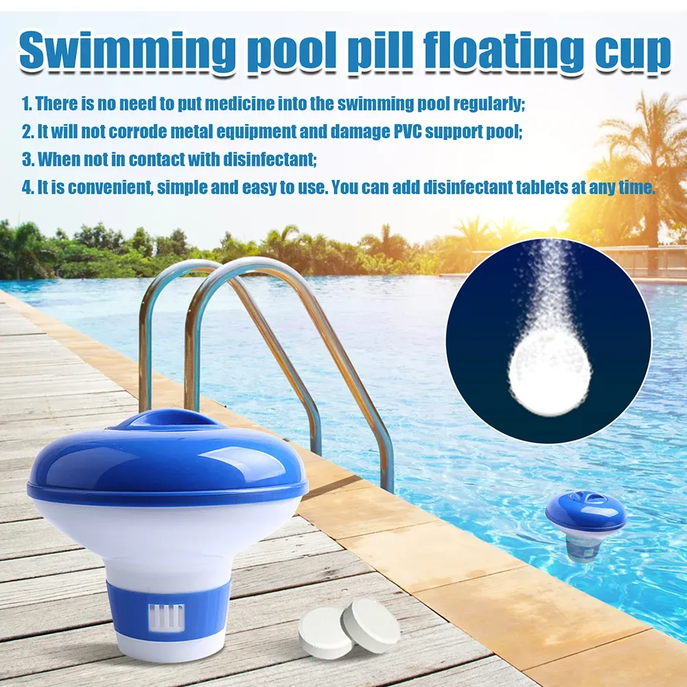 Automatic Floating Pool pool chlorine floater for Outdoor Cleaning ...
