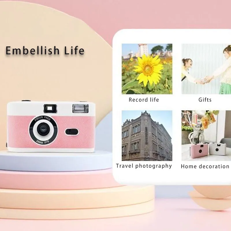 DHgate.com:2024 Model Reusable Flash Film Camera | Custom 35mm Vintage ...