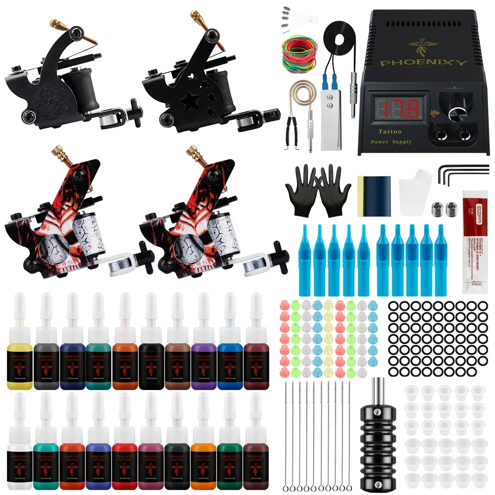 DHgate.com:Professional Tattoo Kit: 4 High-Quality Guns, Power Supply ...