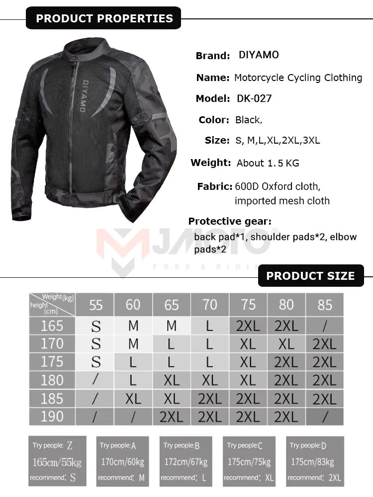 Breathable Summer Mesh Motorcycle Jacket with Protective Armor for ...