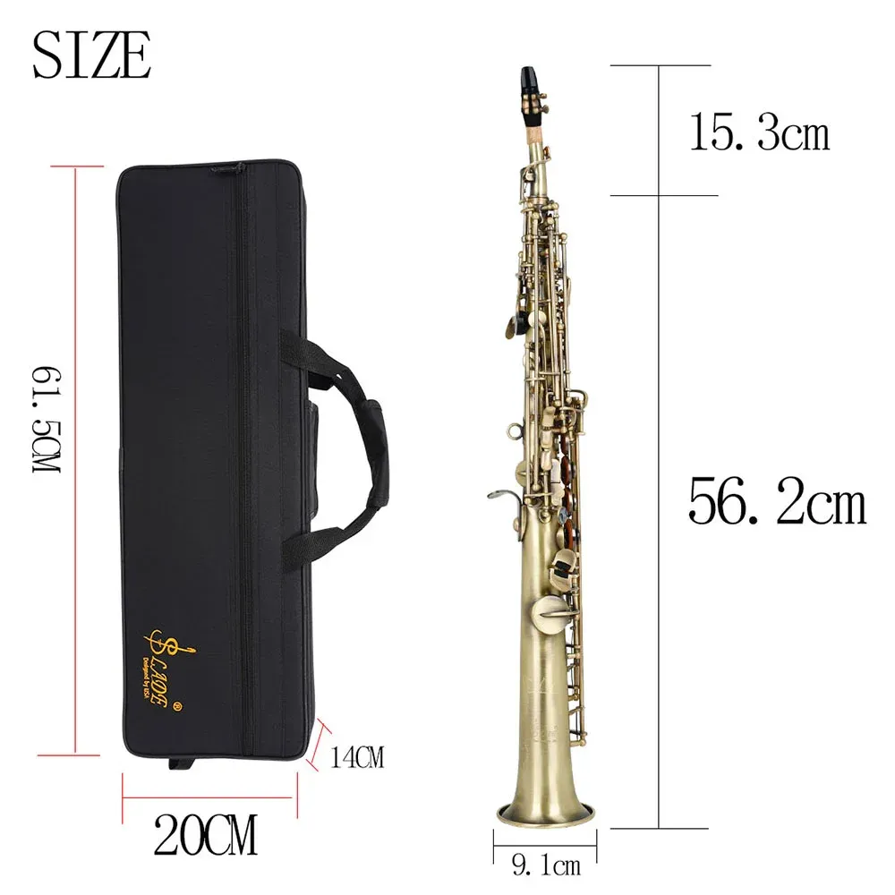 DHgate.com:Silver-Plated Bb Soprano Sax, Complete Woodwind Set w/ Case ...