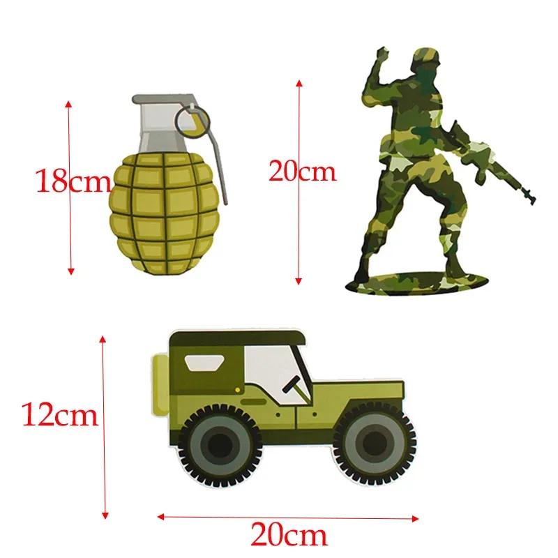 Military Photo Booth Props - Army Birthday Party Decorations ...