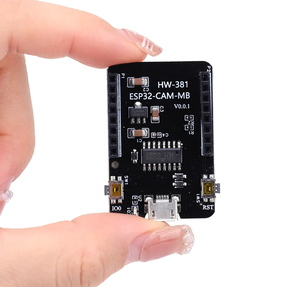 ESP32 Camera Module With WiFi & Bluetooth: CH340 Serial To USB Backplane, TTL Downloader From ...