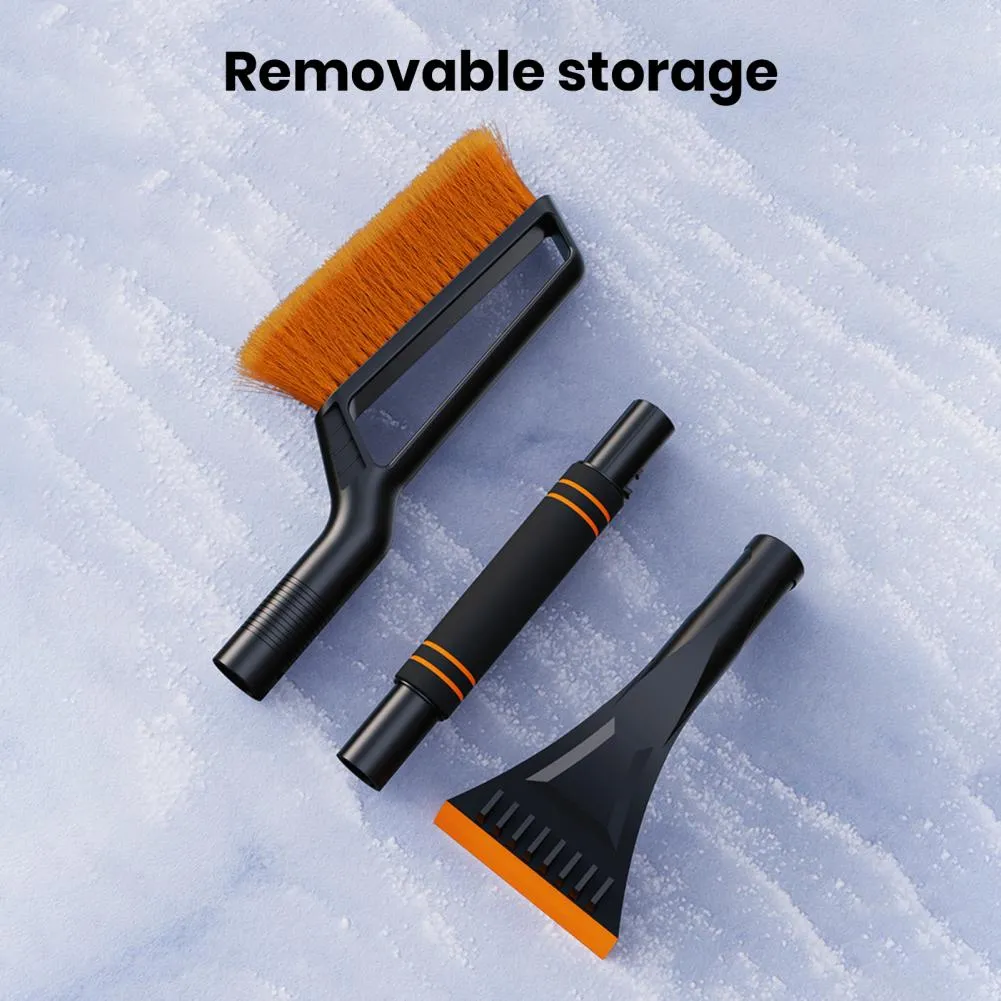 Anti-slip Retractable Snow Shovel, Car Ice Scraper with EVA Foam Grip ...