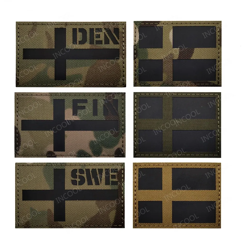 DHgate.com:Tactical IR Reflective Denmark Flag Patch - PVC Infrared ...