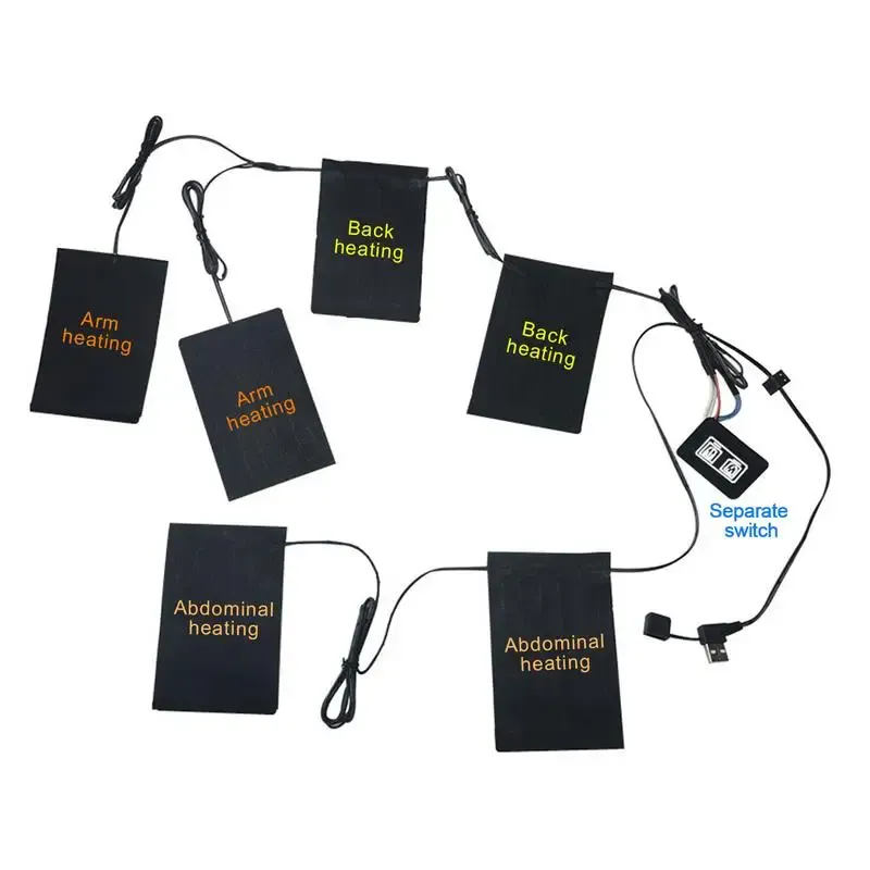 DHgate.com:Adjustable Waterproof Electric Heating Pad, 5/6/9 In 1 USB ...