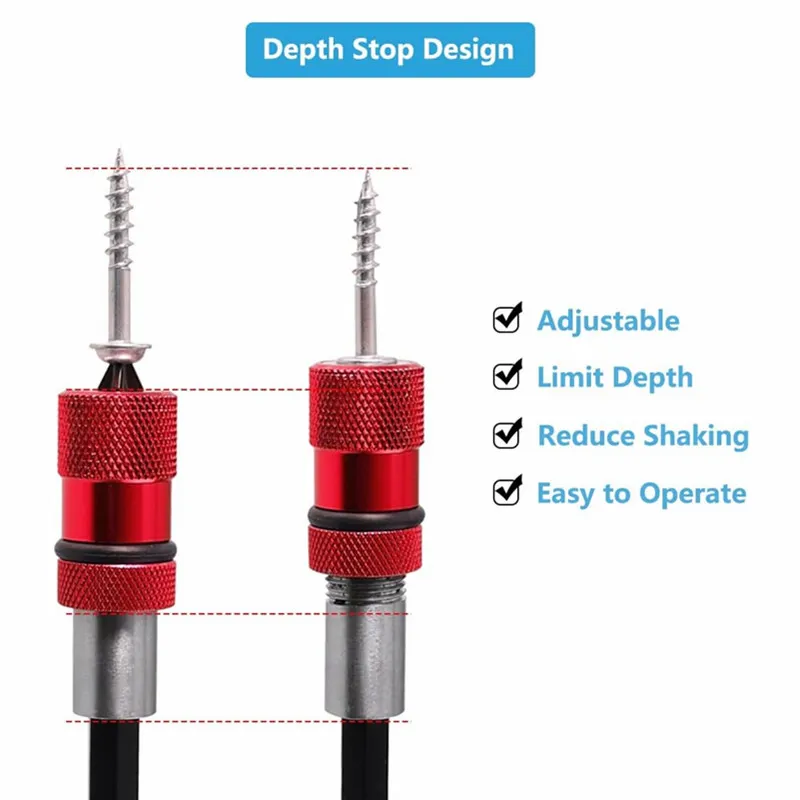 Magnetic Hex Shank Screwdriver Bits Holder for Adjustable-Depth ...