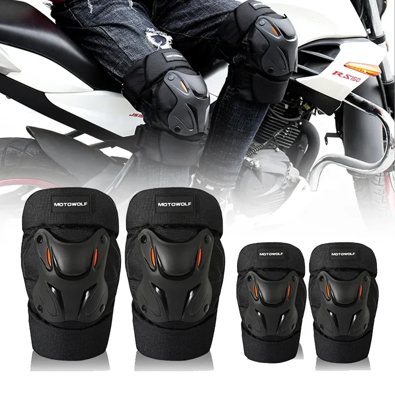 4-Piece Set Motorcycle Knee & Elbow Pad Kit | CE-Certified Motocross ...