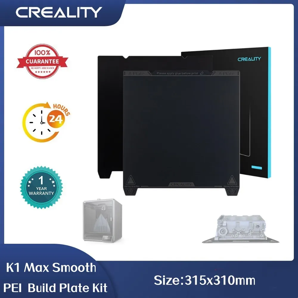 Creality K1 Max Build PEI Raised Bed Kits Screwfix 2025 Plate, Smooth, Removable, Magnetic ...