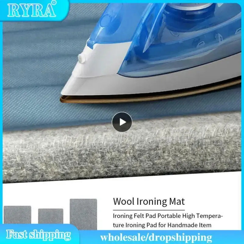 Thick Wool Ironing Mat - Portable Pressing Pad, High Heat Resistant ...