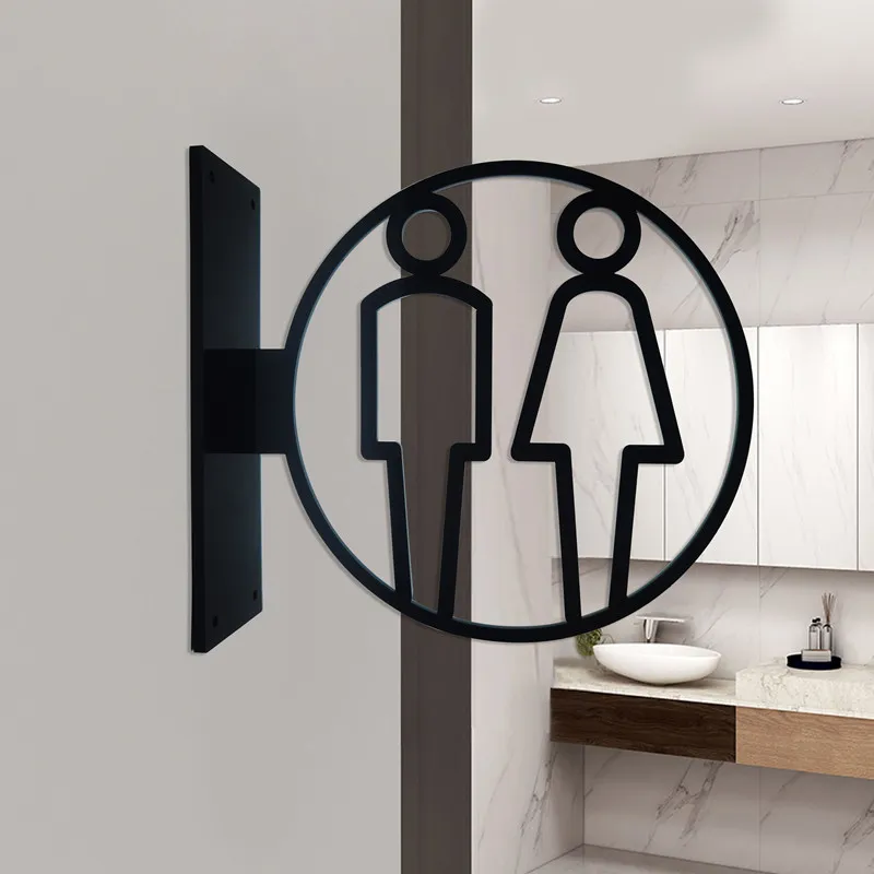 Bathroom Signage: Elegant Restroom Plaques For Public Spaces Durable ...