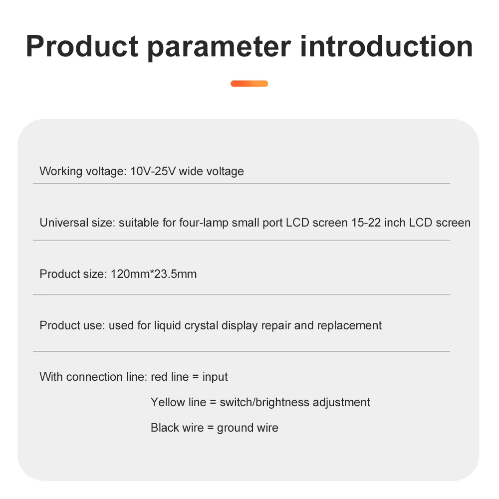 CA-1501 4-Lamp Universal CCFL Inverter, Small Mouth LCD Display Monitor ...