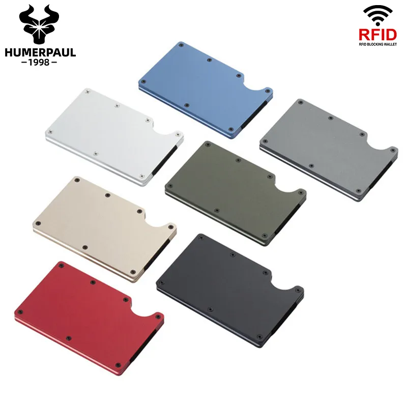 DHgate.com:Minimalist Aluminum RFID-Blocking Wallet with Detachable ...