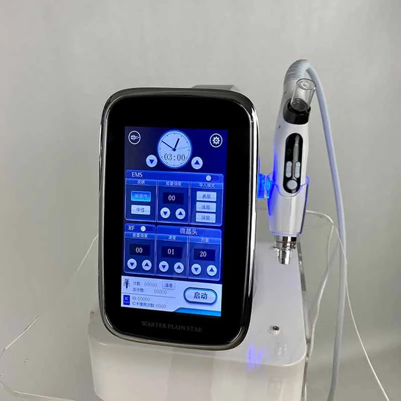 Non Invasive EMS Microneedle Rf Mesotherapy Machine For Painless ...
