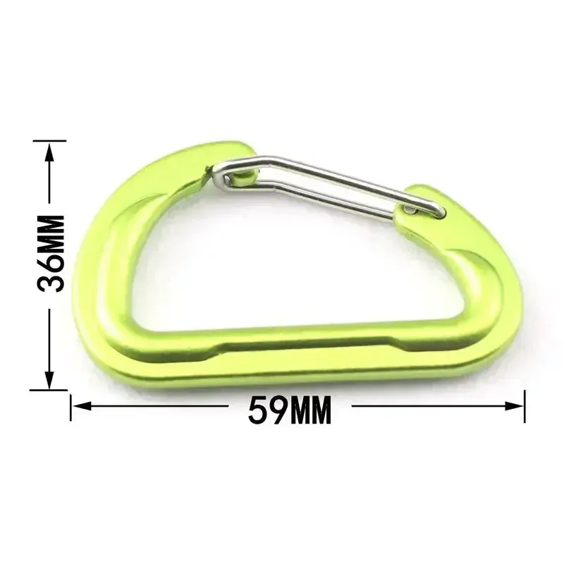 DHgate.com:Aluminum Alloy D-Shape Climbing Carabiner with Safety Lock ...