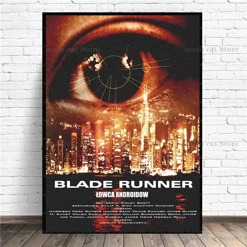 DHgate.com:Blade Runner Sci-Fi Movie Canvas Wall Art Painting Vintage ...