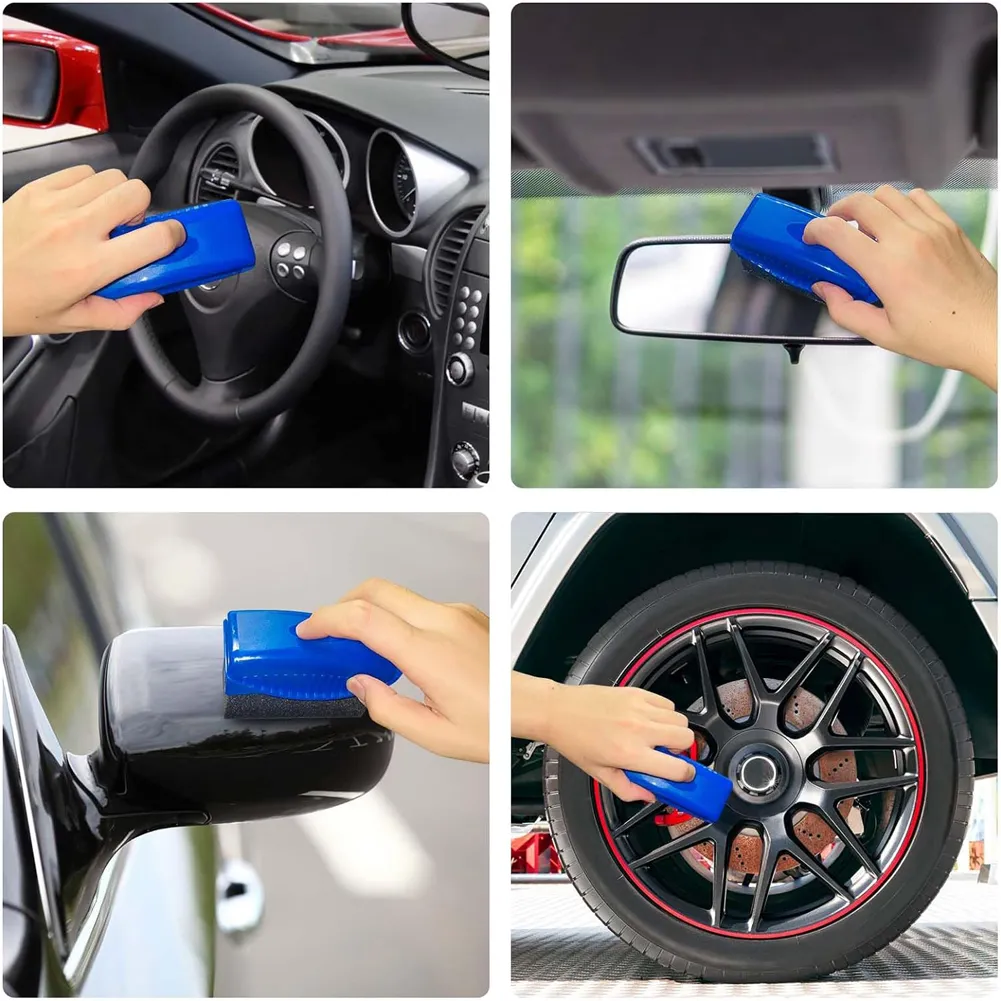 Car Tire Waxing, Polishing, and Cleaning Wipe Kit with Wheel Polishing ...