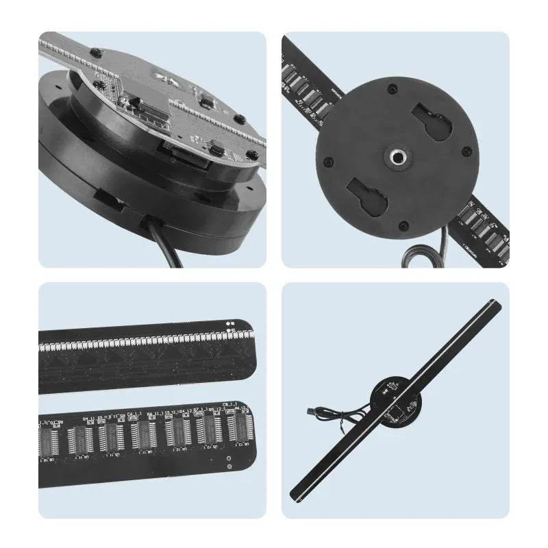 3D Hologram Projector Fan: 42cm WiFi LED Display For Advertising, Videos, And Images Remote ...