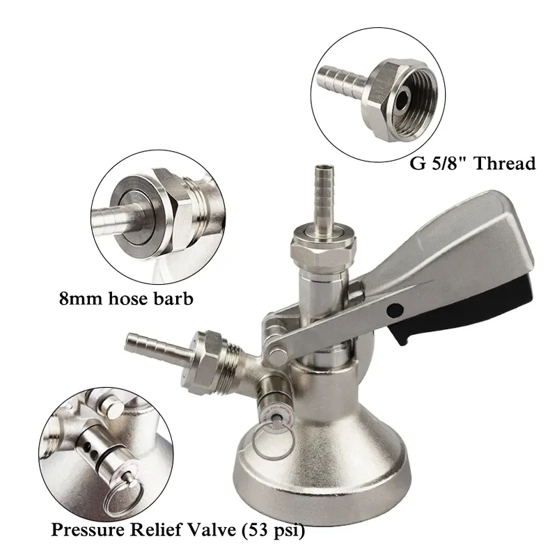A Type/ G Type Beer Keg Coupler,Draft Beer System Keg Tap Dispenser ...