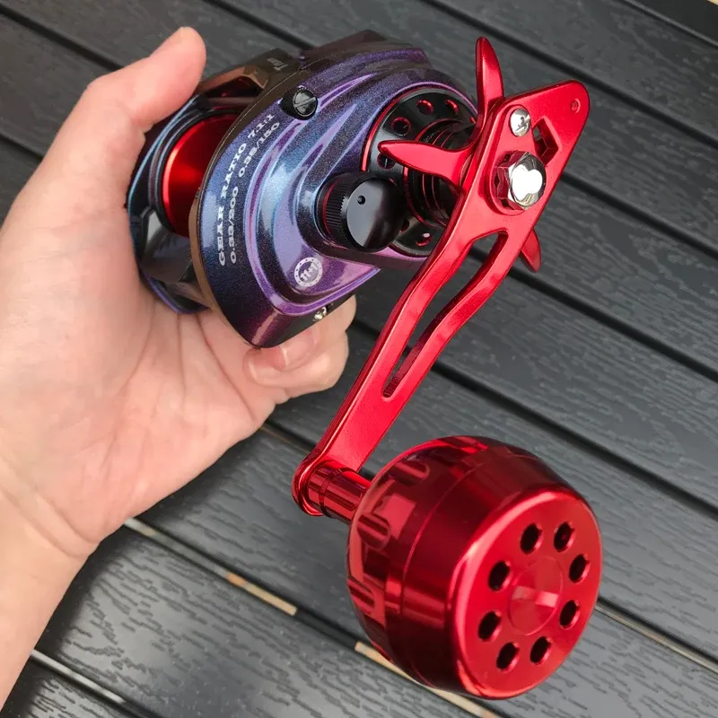 TEASER Aluminum Trolling Reel, 7.1:1 Gear Ratio, 11+1BB, 17kg Drag ...
