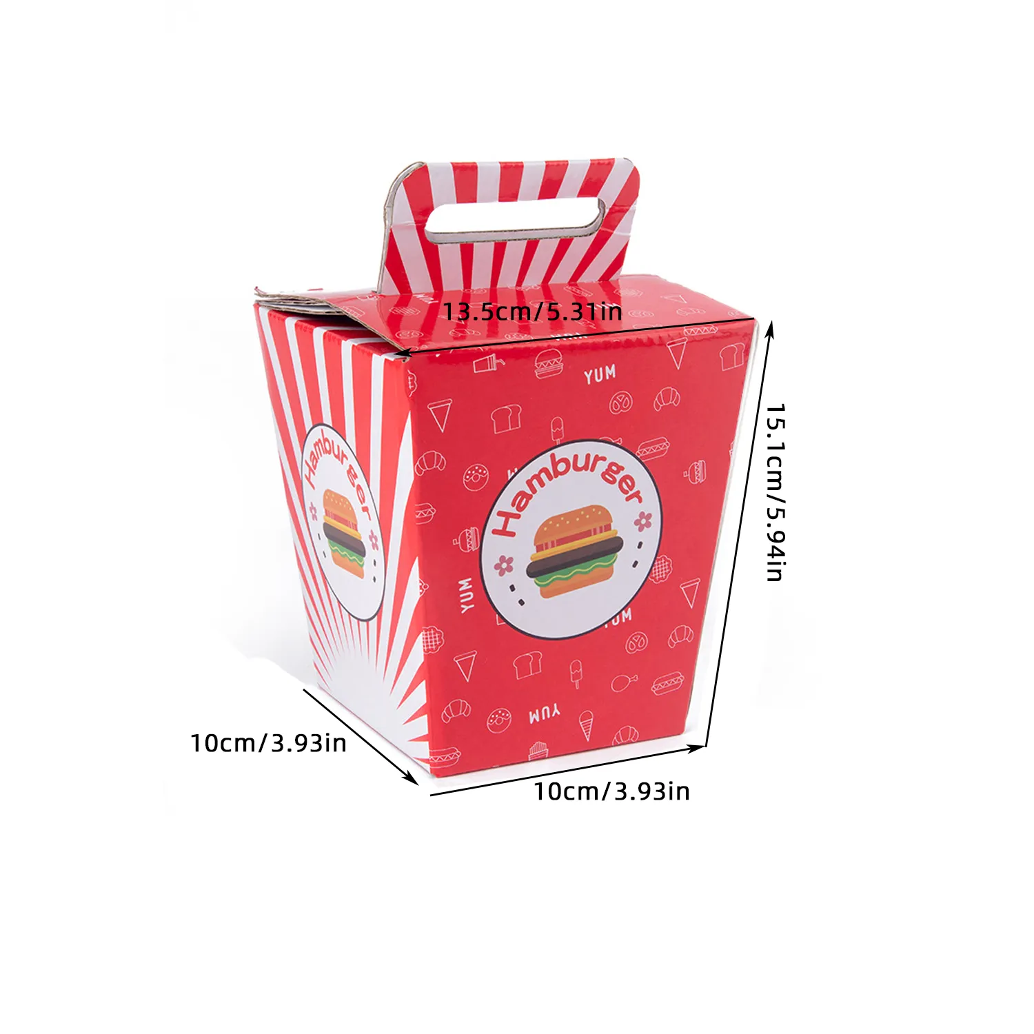 Wooden Fast Food Deluxe Dinner Set: Burger and Fries Stacking Toy for ...