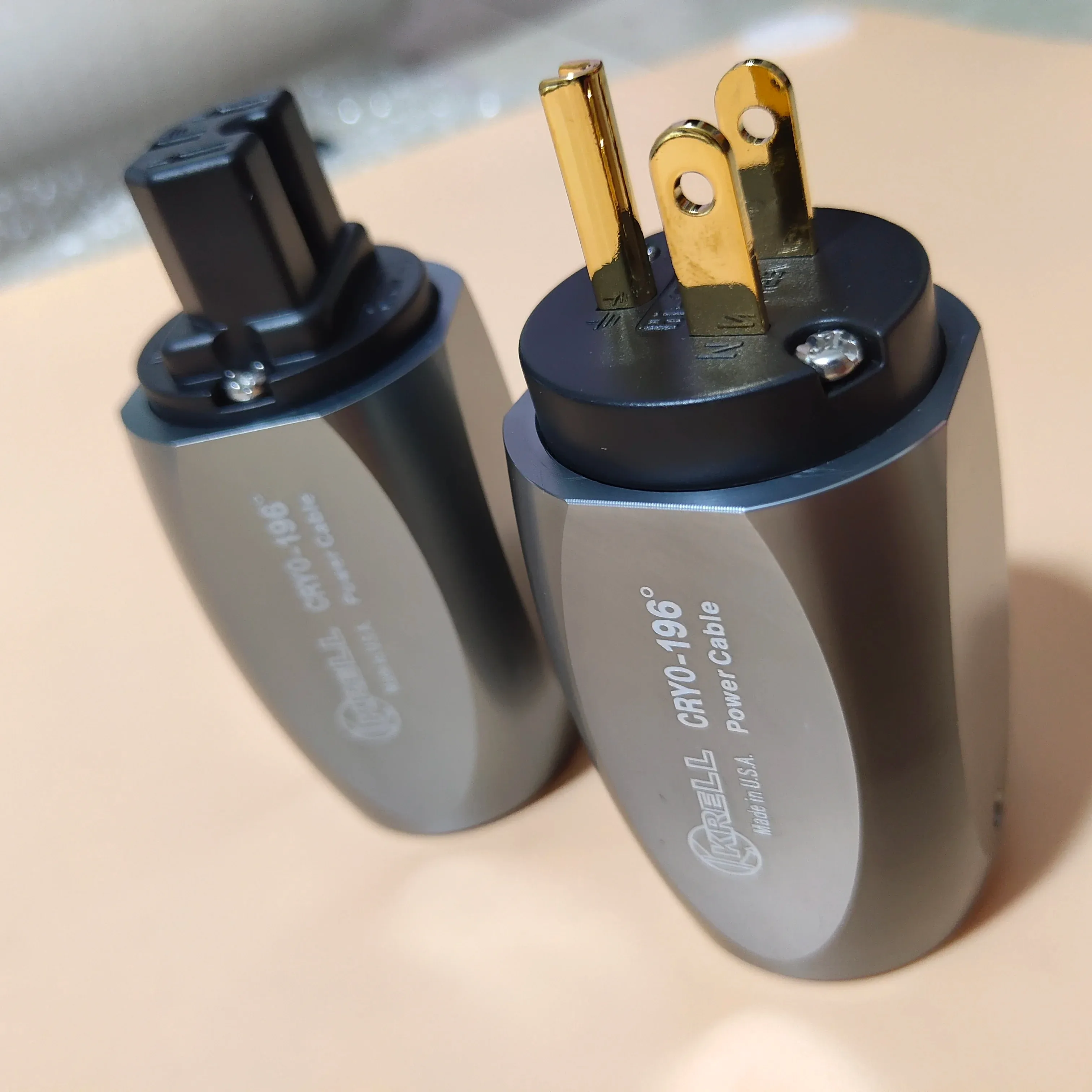 Top Quality Krell Gold Plated US/EU Schuko Power Cord Plug and IEC ...
