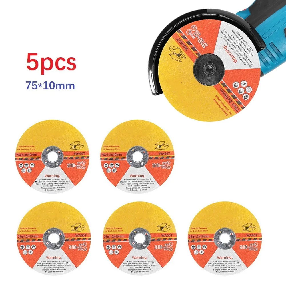 5-Piece 75mm Saw Blade Cutting Discs for Angle Grinder Accessories from ...